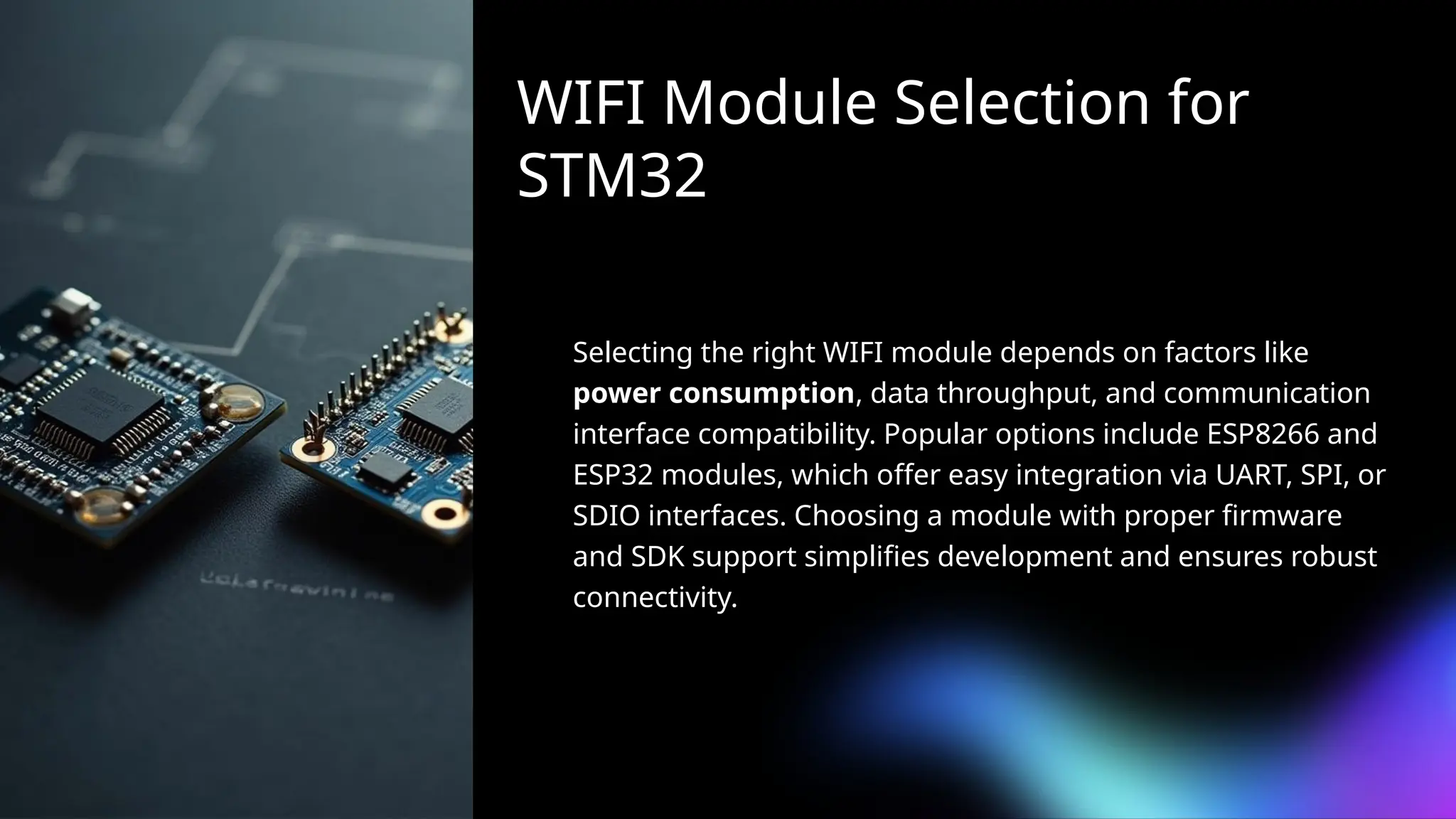WIFI & STM32.pptx presentation of the embedded system | PPTX