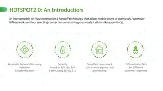 WiFi Technologies - Hotspot 2.0 and Beyond | PDF