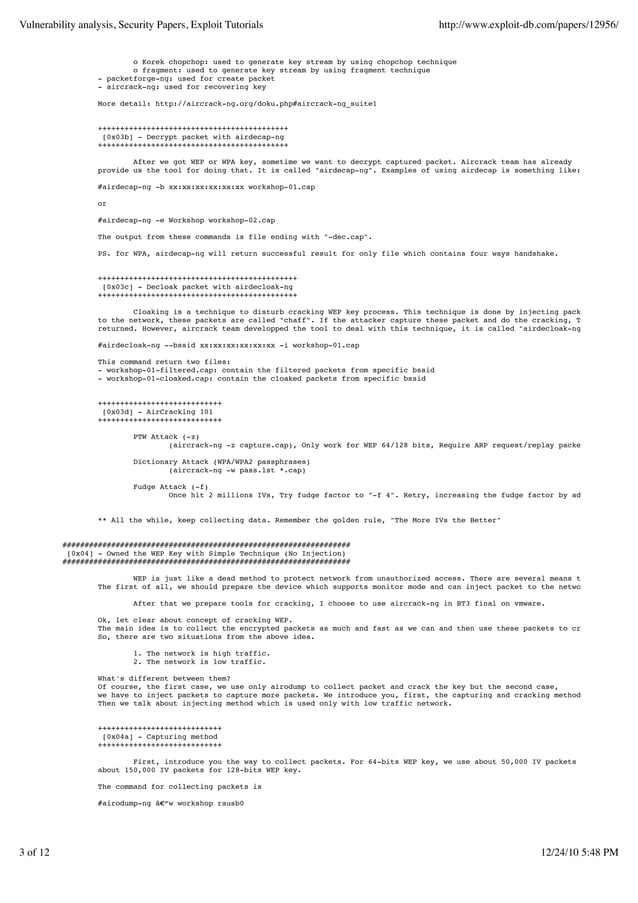 Wi-Foo Ninjitsu Exploitation | PDF