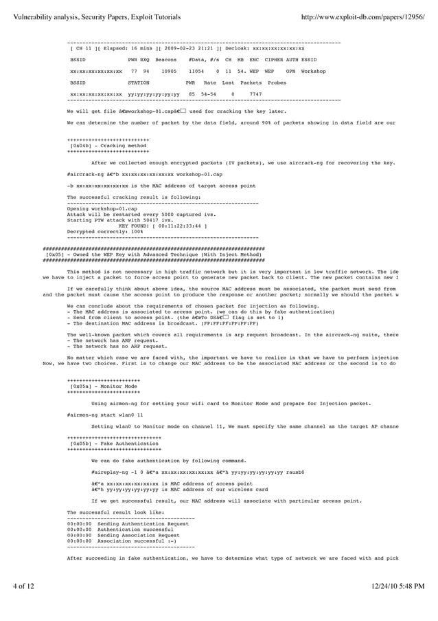 Wi-Foo Ninjitsu Exploitation | PDF