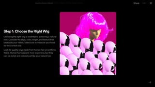 How to wear a wigs---Wigging Out A Step-by-Step Guide To Wear A Wig | PPT