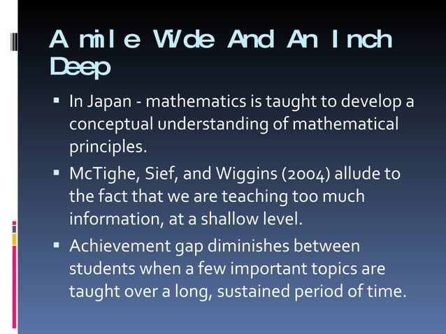 Grant Wiggins Presentation | PPT