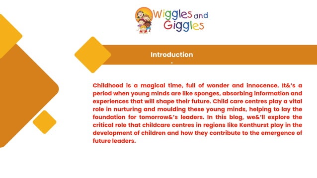 Wiggle and Giggles - From Playtime to Prime Time How Child Care Centers ...