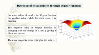 Wigner function and entangled states slides | PPTX