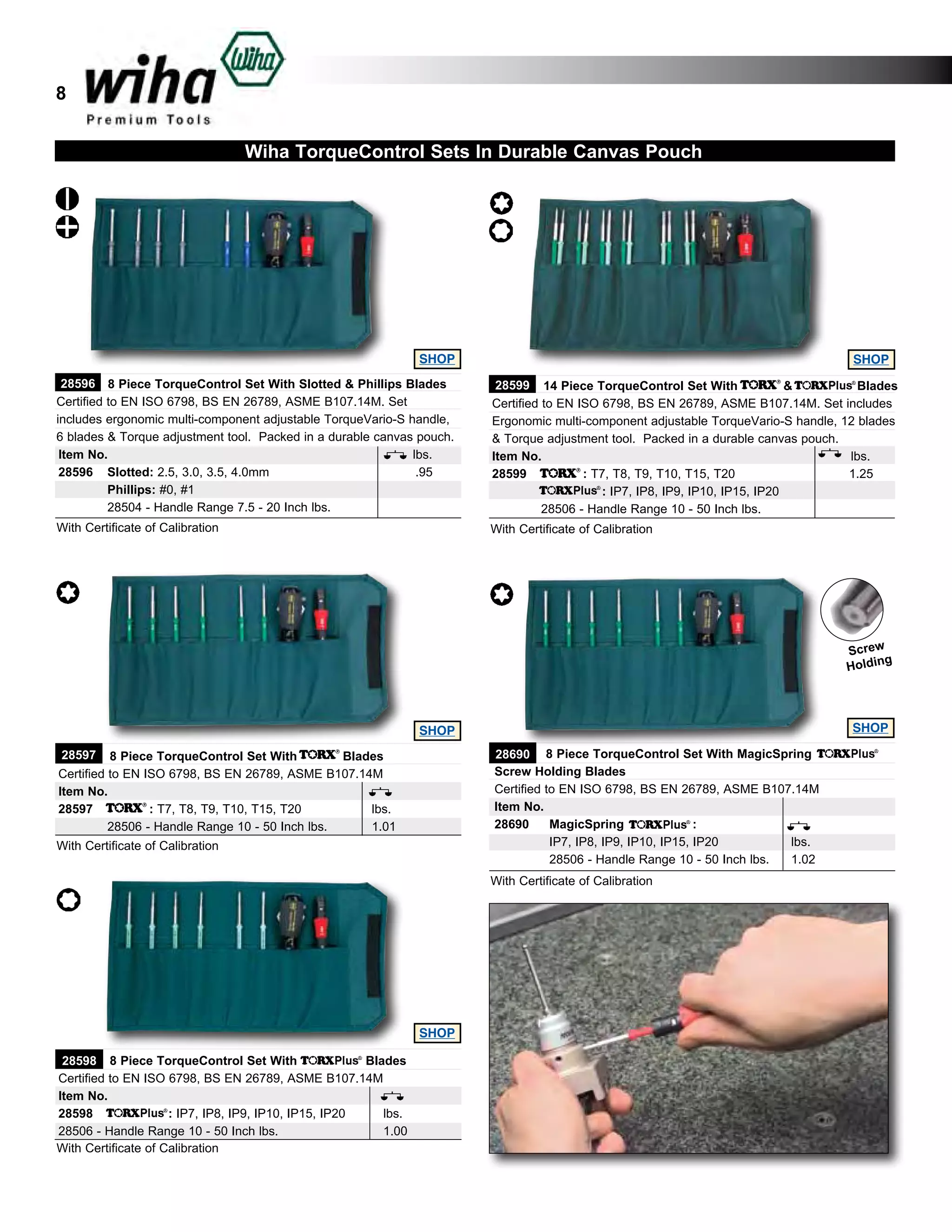 Wiha Torque Control Catalog | PDF