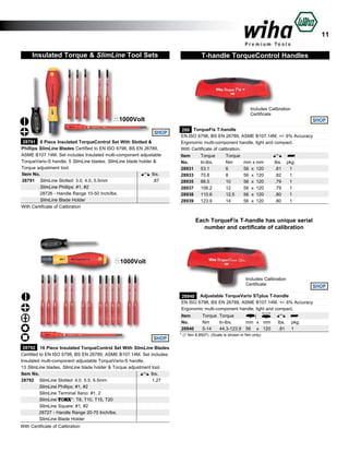 Wiha Torque Control Catalog | PDF