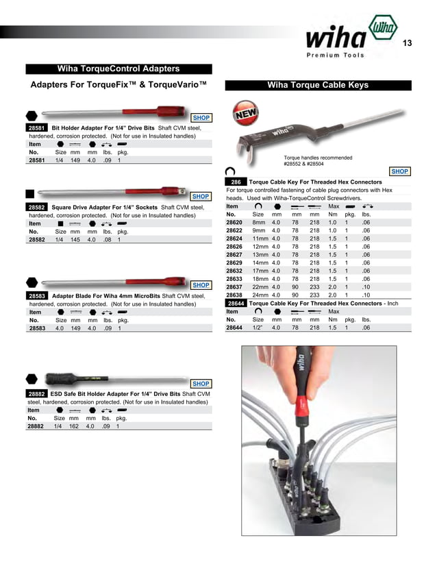 Wiha Torque Control Catalog | PDF | Computer Peripherals | Computing