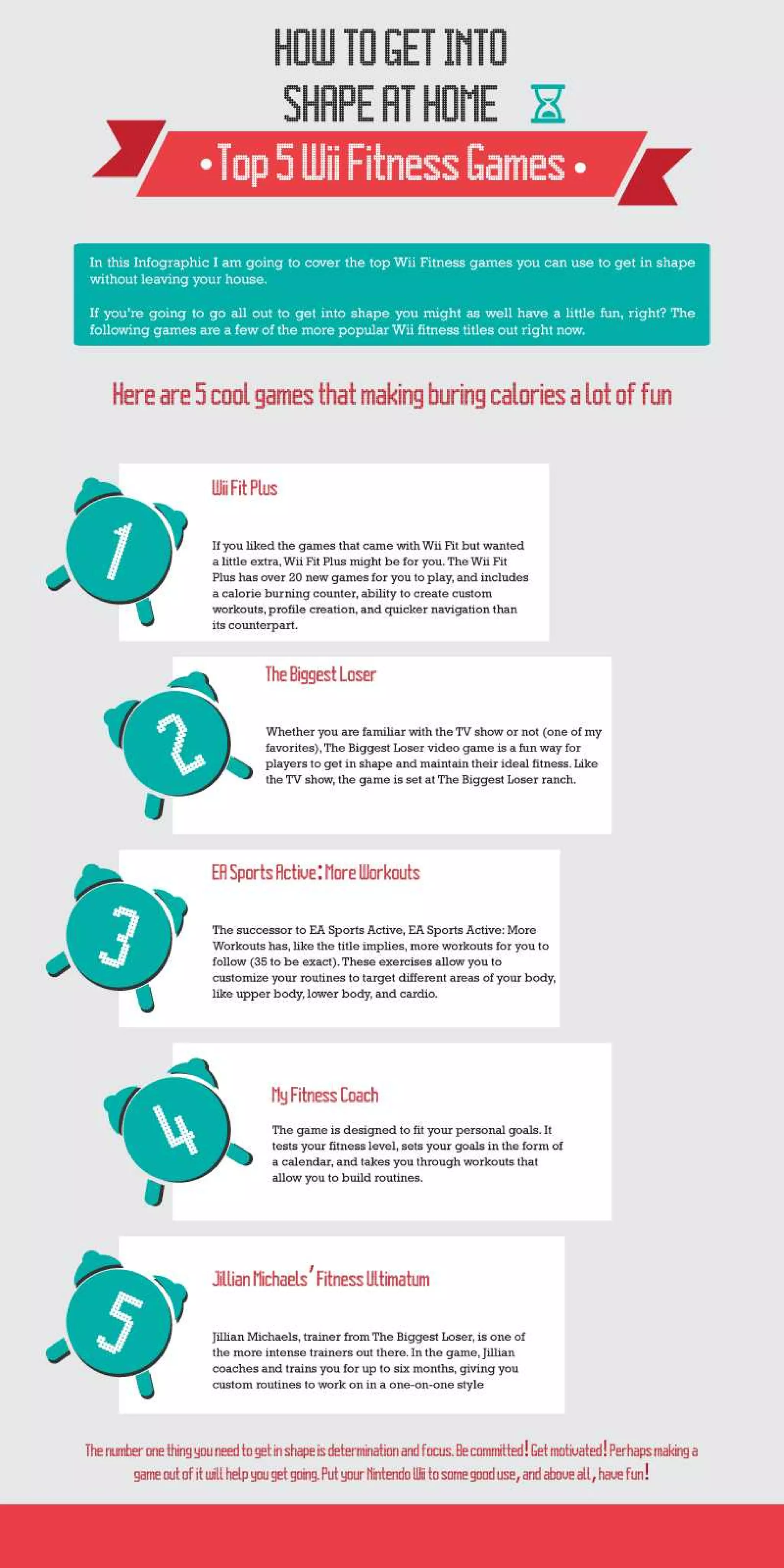 Top 5 Wii Fitness Games Infographic | PDF