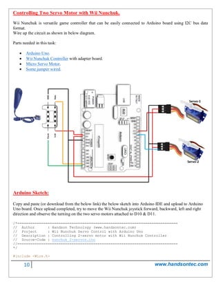 Wii Nunchuk for Arduino | PDF