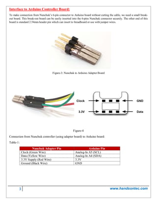 Wii Nunchuk for Arduino | PDF