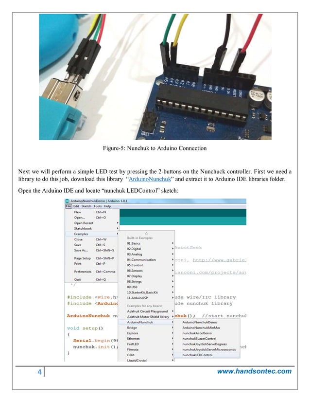 Wii Nunchuk for Arduino | PDF | Computer Peripherals | Computing