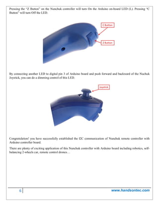 Wii Nunchuk for Arduino | PDF