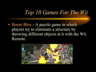 Wii Presentation | PPT