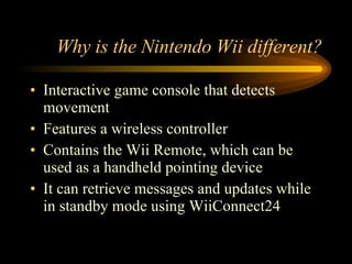 Wii Presentation | PPT | Exercise and Fitness Video Games | Video Game ...