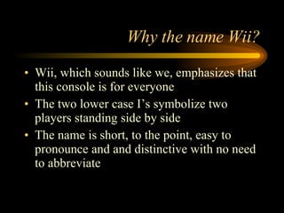 Wii Presentation | PPT