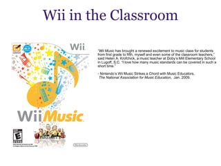 Wii In The Classroom | PPT