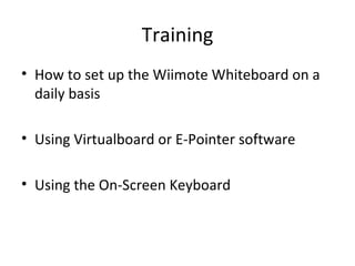 Wiimote Whiteboard | PPT | Computer Peripherals | Computing