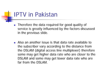 Wi-Fi 802.11n Based Access Network for IPTV Service Delivery in ...
