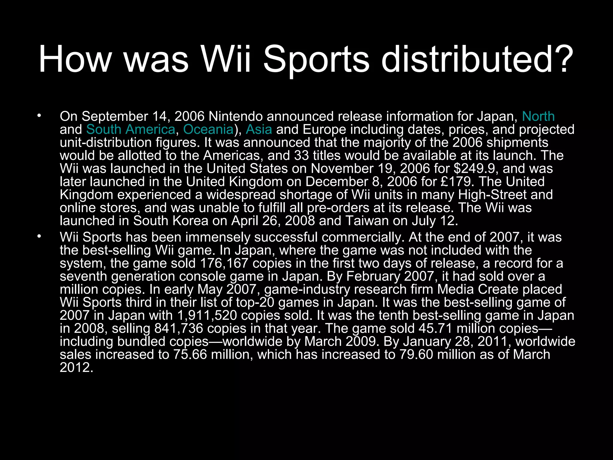Wii sports powerpoint | PPT