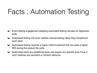 Introduction to automation testing | PDF | Educational Assessment ...