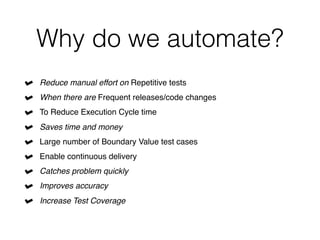 Introduction to automation testing | PDF | Educational Assessment ...