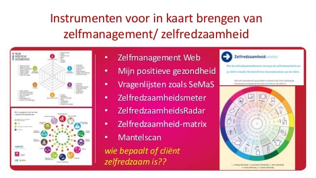 Keynote 2: Eigen regie en zelfmanagementondersteuning