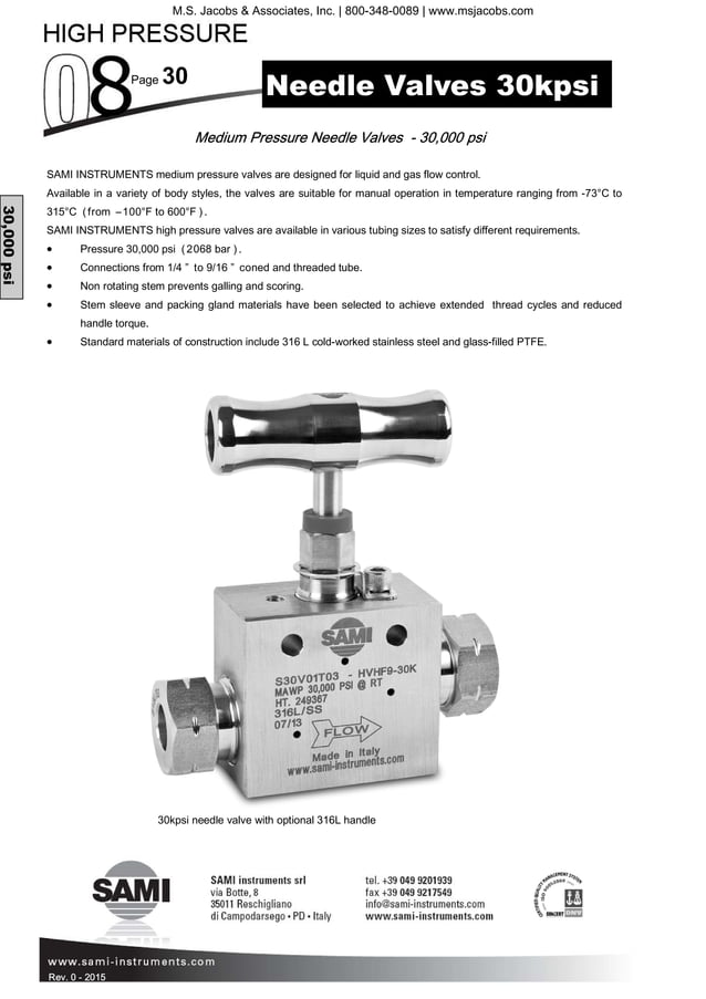 WIKA High Pressure Valves | PDF | Technology & Computing