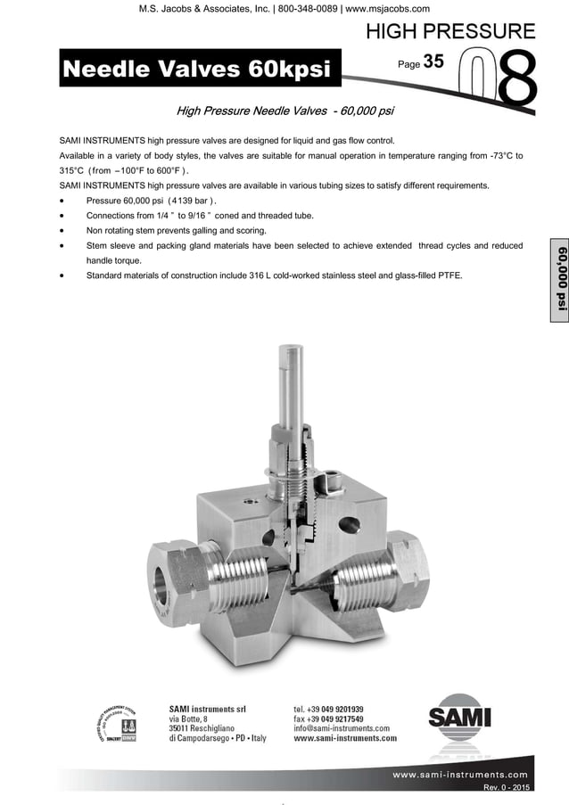 WIKA High Pressure Valves | PDF | Technology & Computing