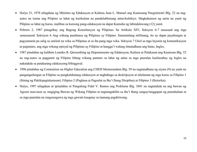 Wikang Filipino | DOCX