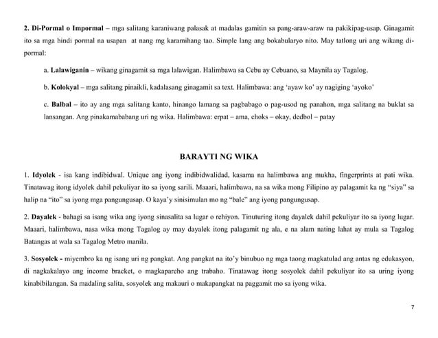 Wikang Filipino | DOCX