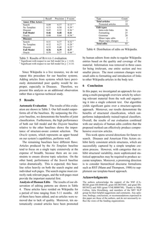 Automatically Generating Wikipedia Articles: A Structure-Aware Approach | PDF | Desktop ...