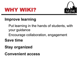 Wikis in the Classroom | PPT