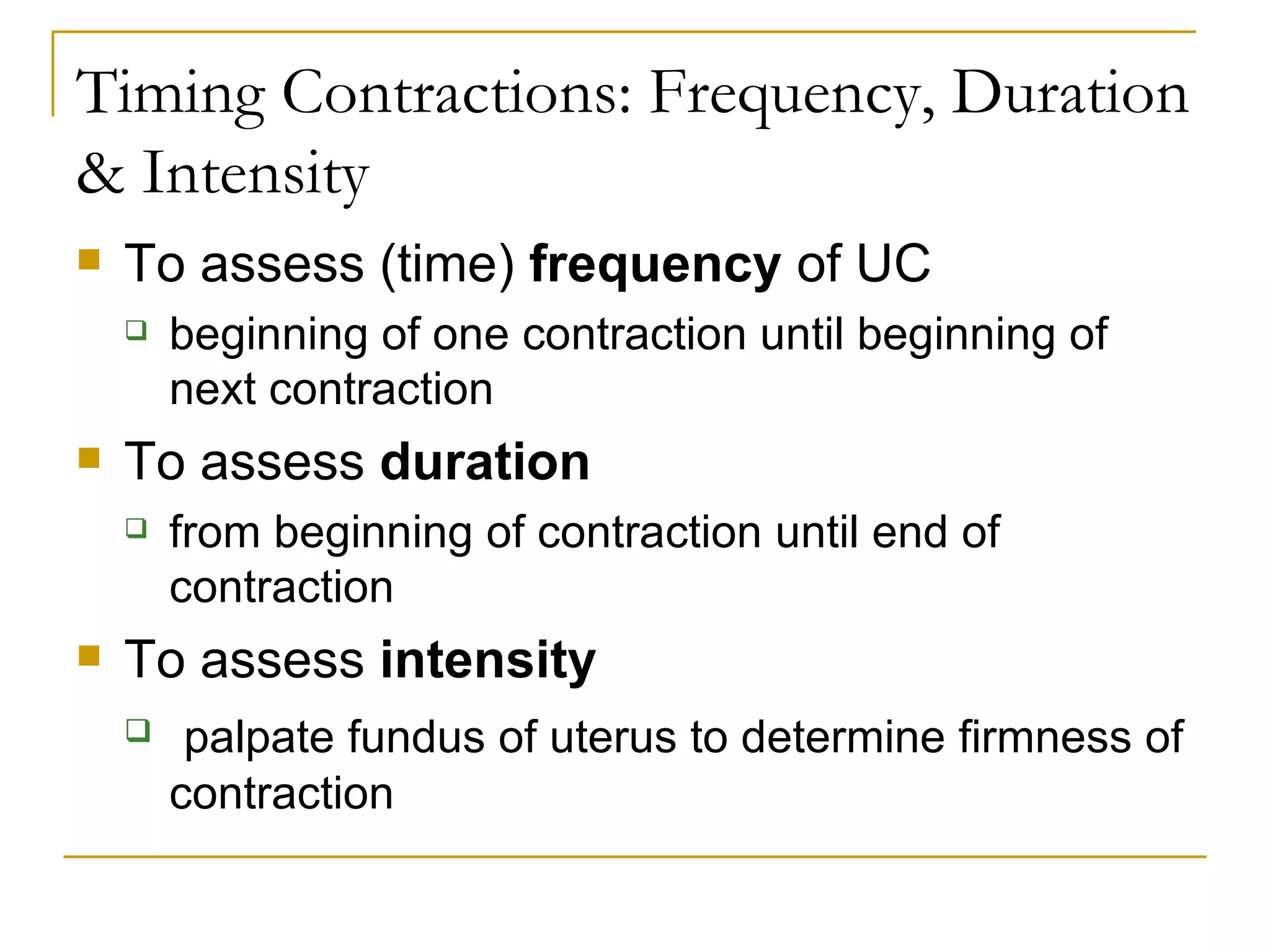 Wiki.assessment of uterine contractions 2011 | PPT