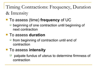 Wiki.assessment of uterine contractions 2011 | PPT