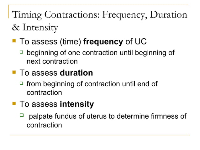 Wiki.assessment of uterine contractions 2011 | PPT | Pregnancy ...