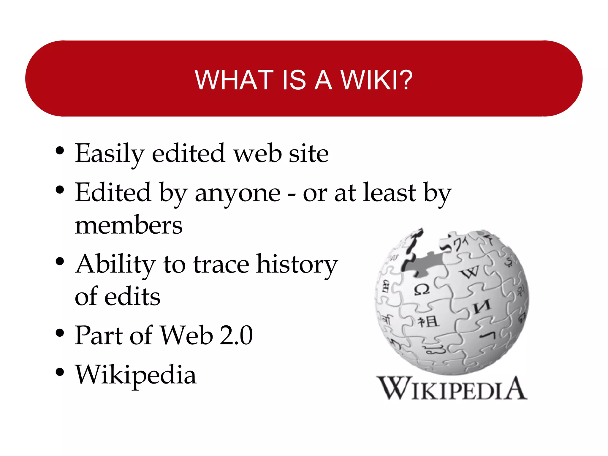 Wiki Presentation SDCUE 2007 | PPT