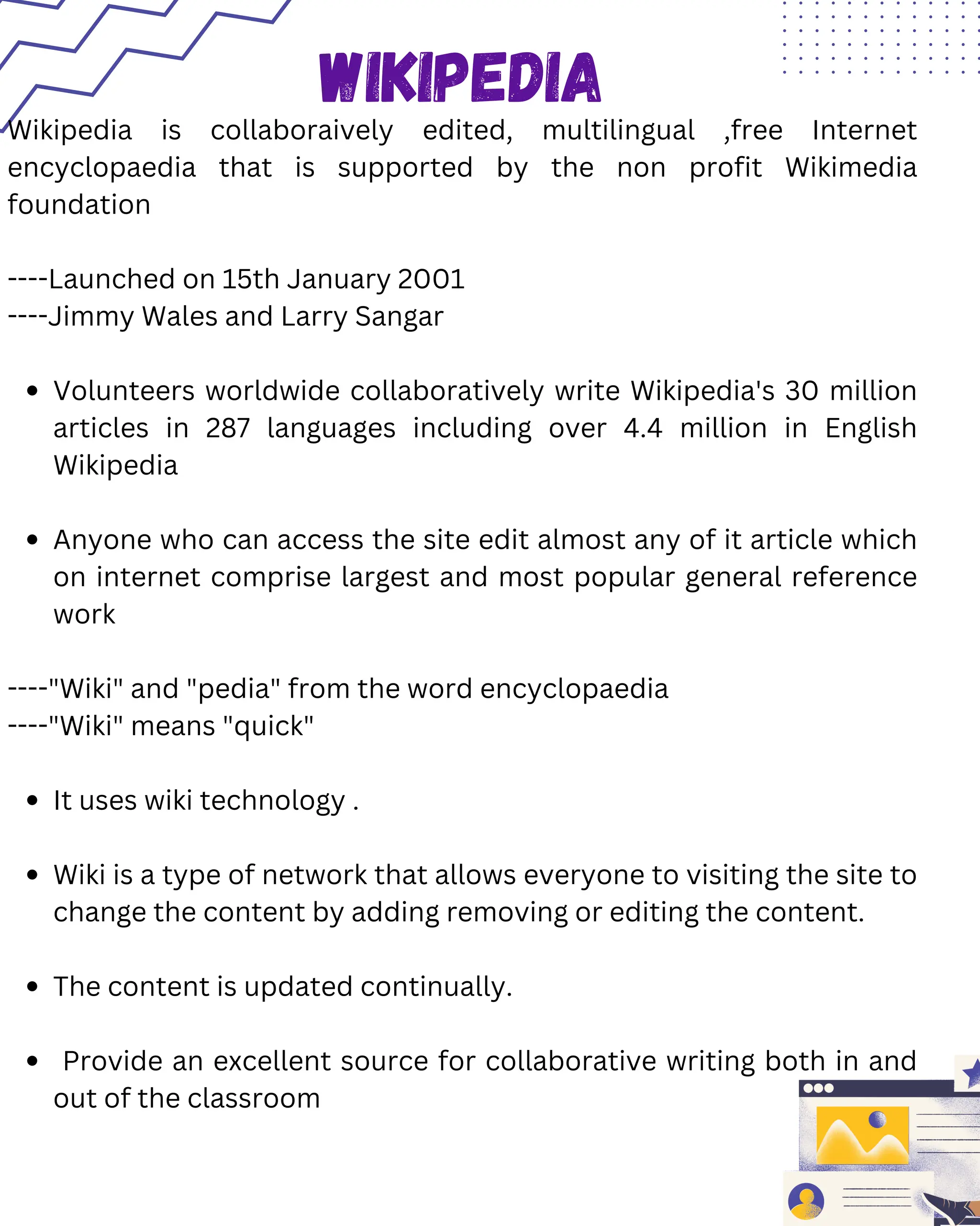 Technology powerpoint presentation -Wikipedia ppt | PDF