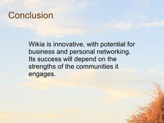 Wikia Search - First Impressions | PPT