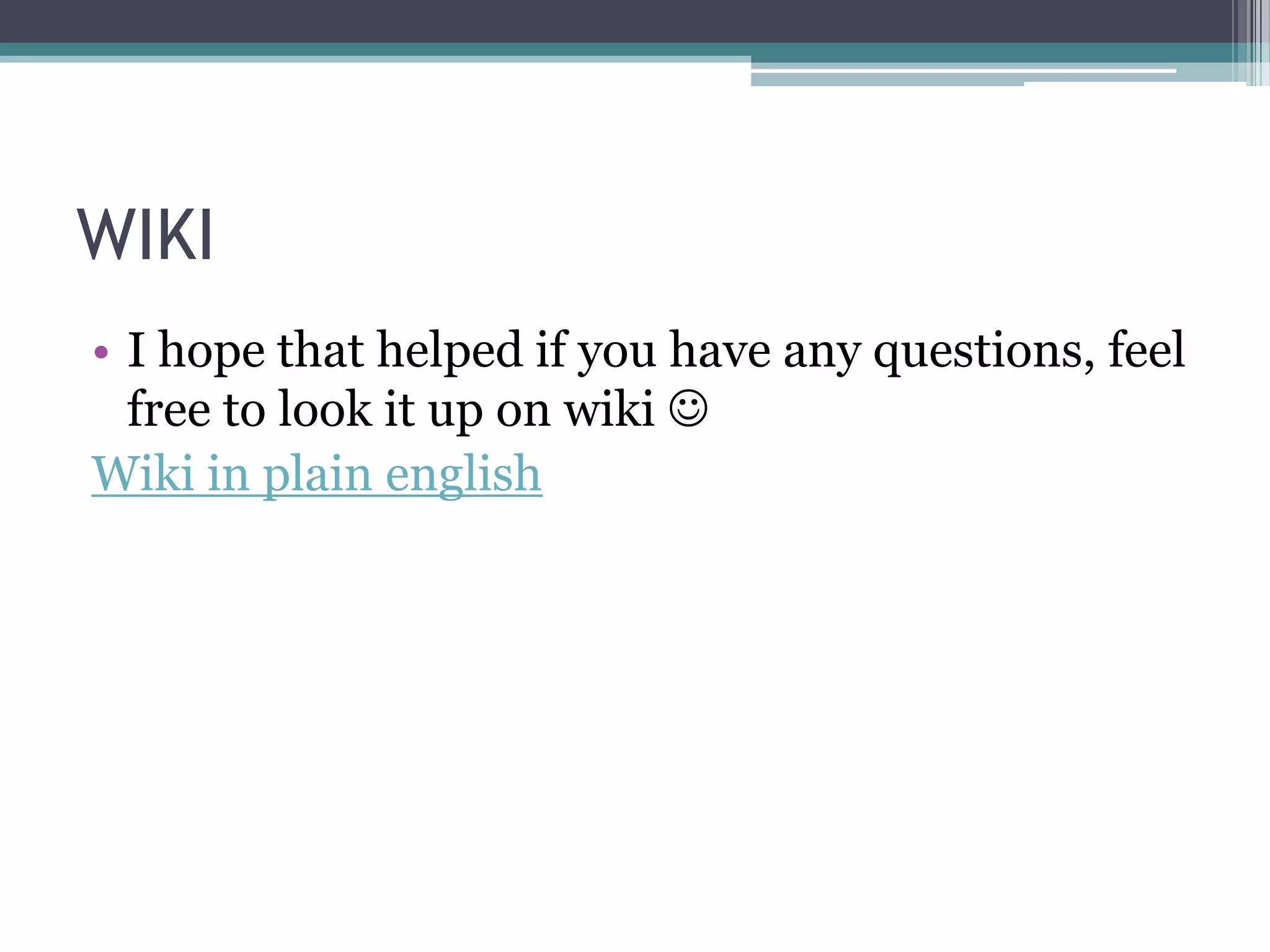 Wiki accessible | PPT