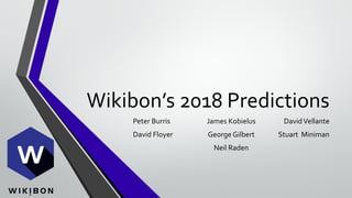 Wikibon 2018 Predictions | PPT