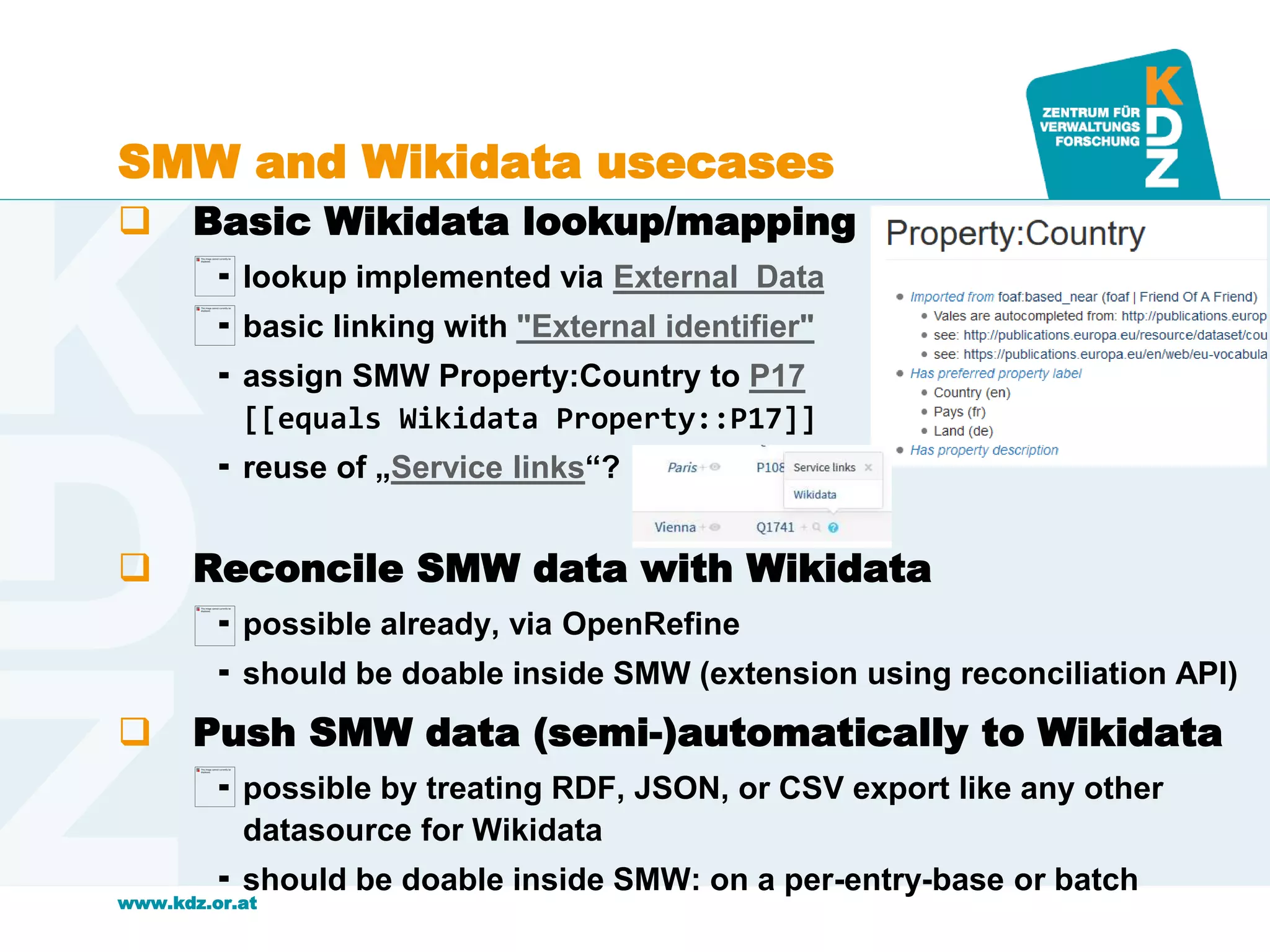 Wikidata and Semantic MediaWiki | PPT