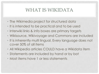 Wikidata & dbpedia | PPT