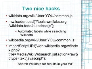 Wikidata workshop | ODP