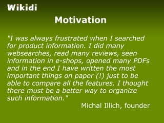 Wikidi press kit | PPT | Search | Internet
