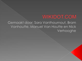 Presentation wikidot | PPTX