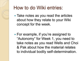 Wiki entries | PPT