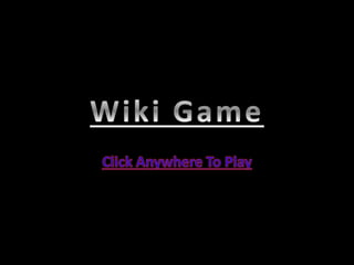 Wiki game | PPT