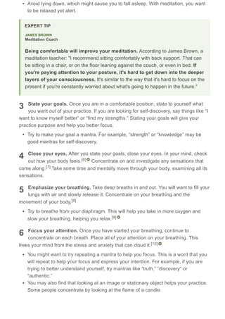 How to meditate for self discovery | PDF