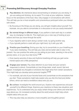How to meditate for self discovery | PDF