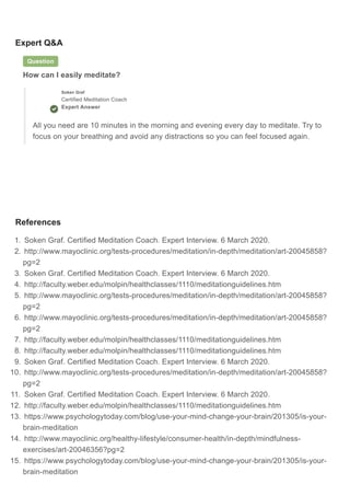 How to meditate for self discovery | PDF